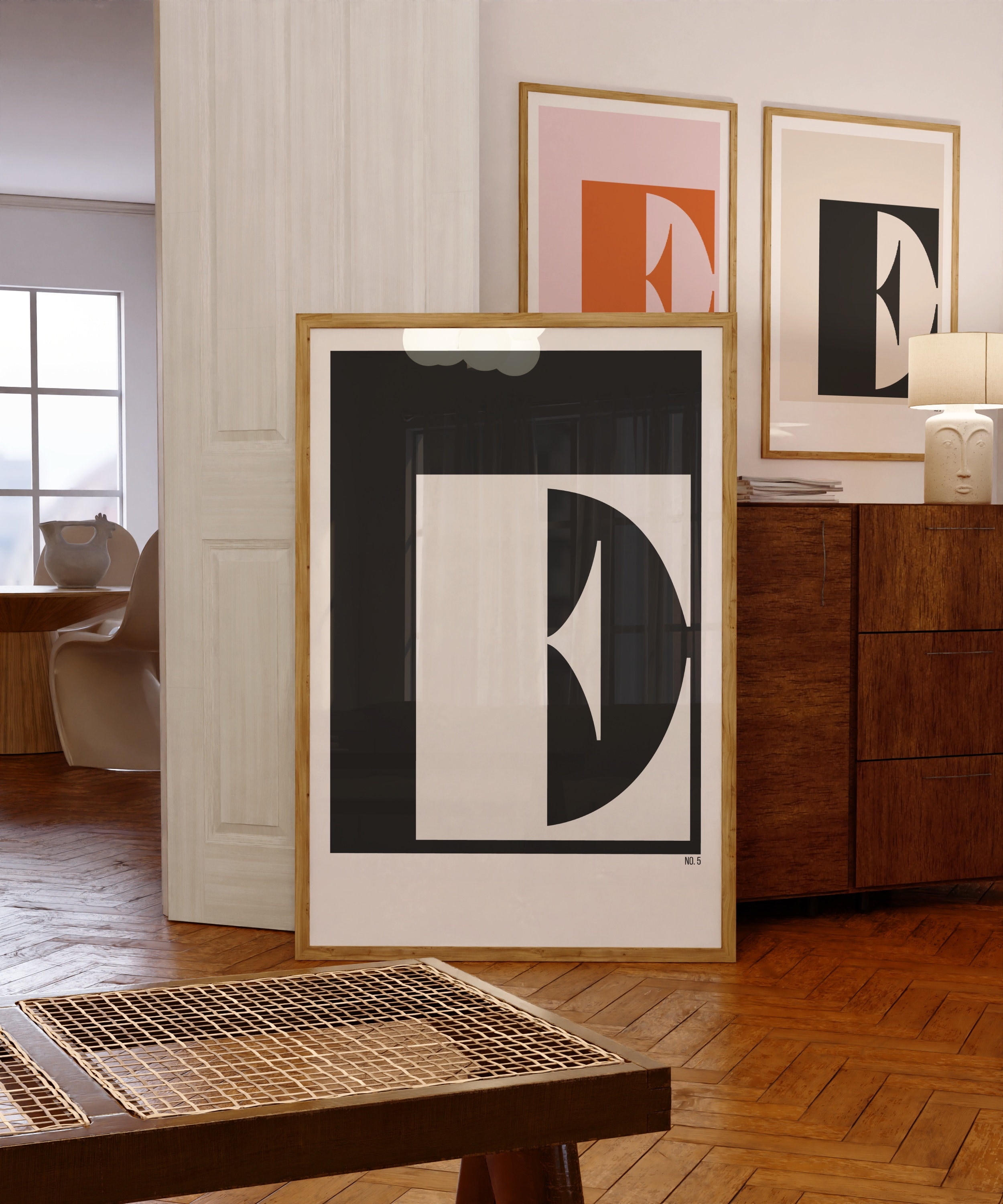 Printable Letter Initial Posters, Monogram Wall Art, Letter E Initial ...
