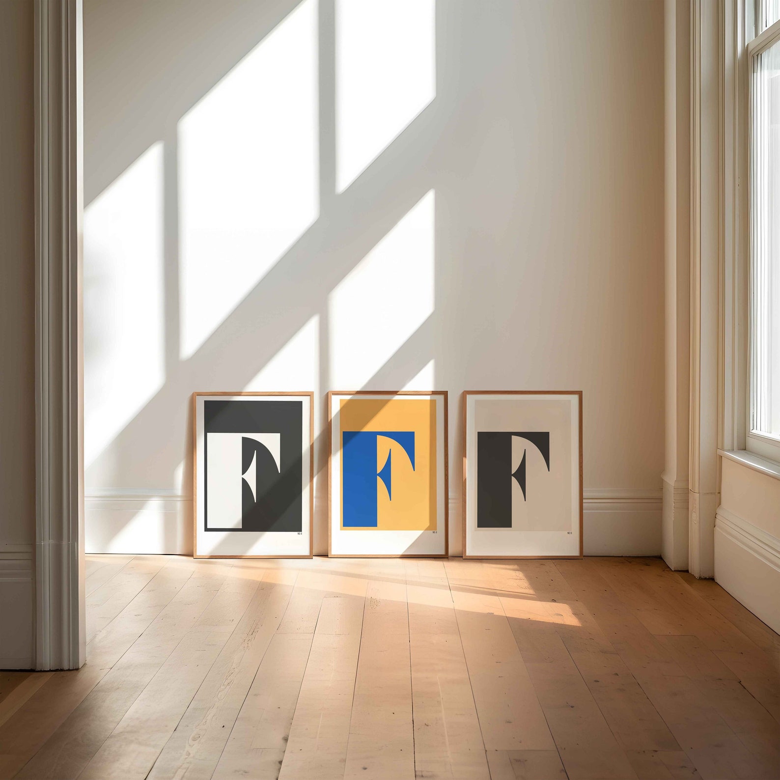 Printable Letter Initial Posters, Monogram Wall Art, Letter F Initial ...