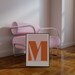 Printable Letter Initial Posters, Monogram Wall Art, Letter M Initial ...