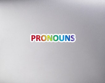 Pronoun Stickers - Etsy