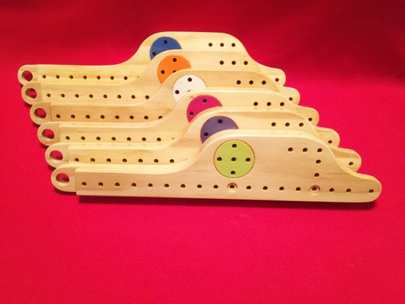 C And J Woodtechs Pegs And Jokers Wood 10 Player Game Board C And J ...