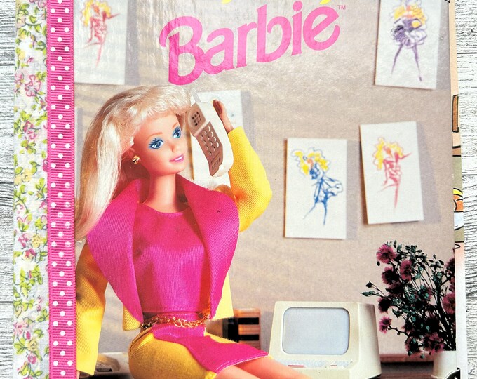 Hand Altered VERY BUSY BARBIE Little Golden Book Journal - Etsy