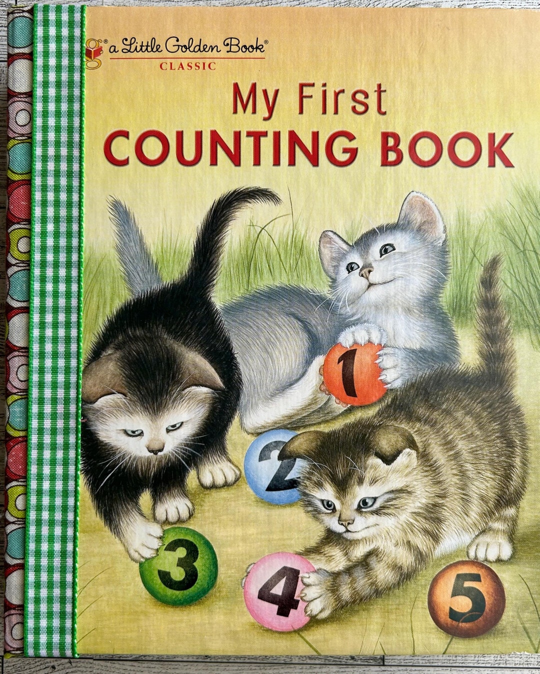 Upcycled Hand Altered Journal - My First COUNTING BOOK (english) Little ...