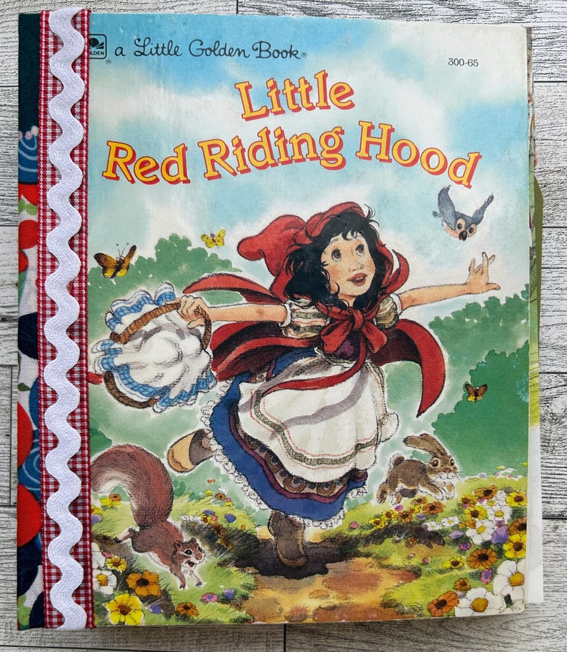 Hand Altered Journal - Little RED RIDING HOOD 1965 Little Golden Book ...