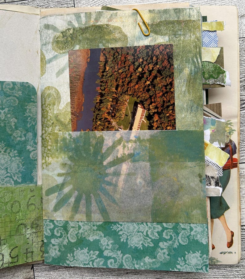 Hand Altered My Little Green Story Book Journal (paperback) - Etsy