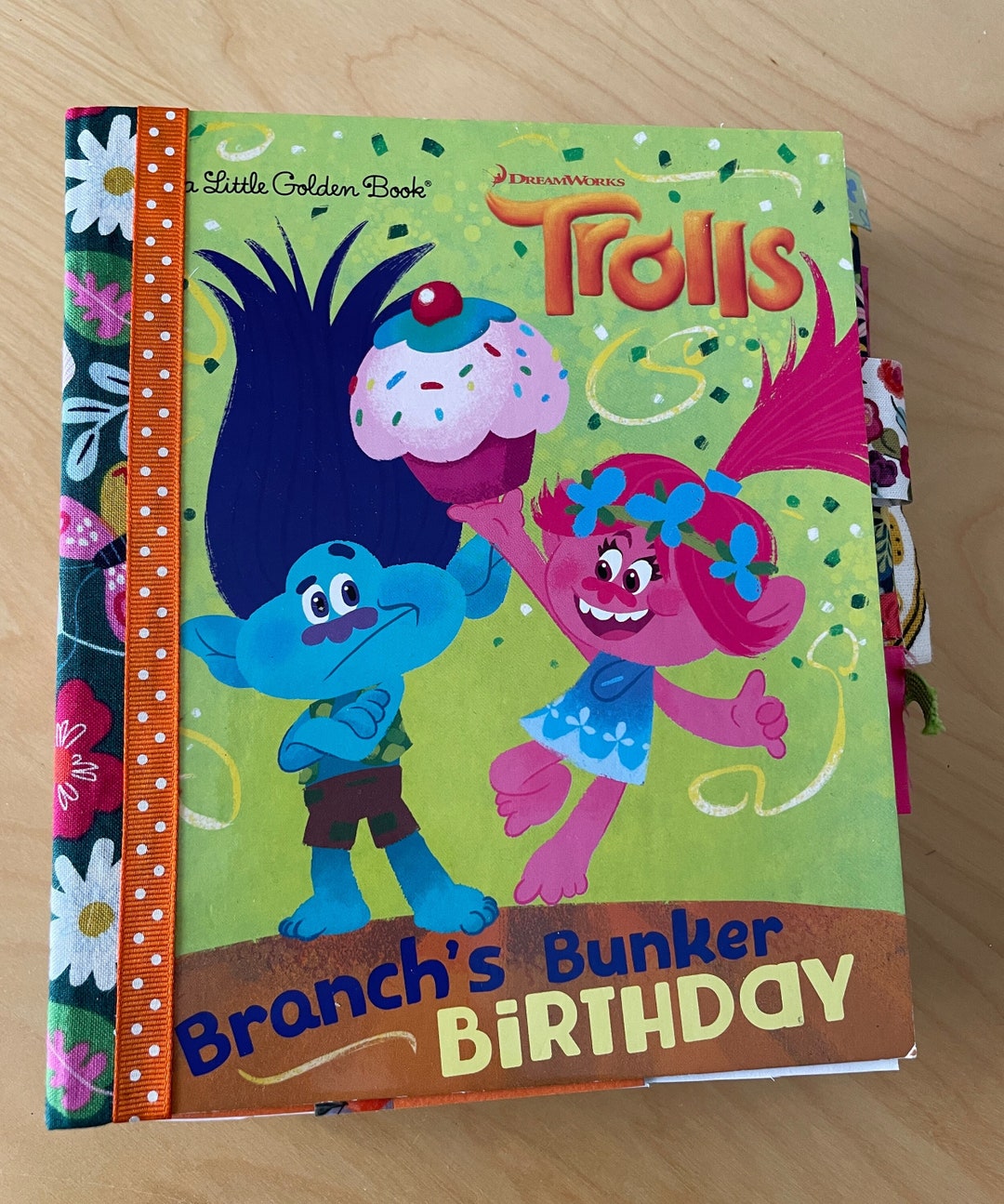 Handmade Journal TROLLS Branch's Bunker BIRTHDAY Little Golden Book - Etsy