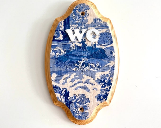 Vintage WC Sign/bathroom Door Sign - Etsy