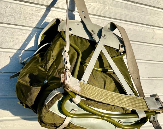 Original Norwegian Bergen Backpack / Norwegian Vintage Military Army ...