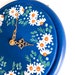 Wooden Hand Painted Wall Plate in the Shape of Clock / Floral Handmade ...