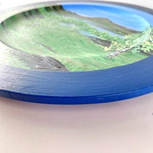 Large Hand Painted Norwegian Wooden Wall Plate, Nature Landscape Decor ...