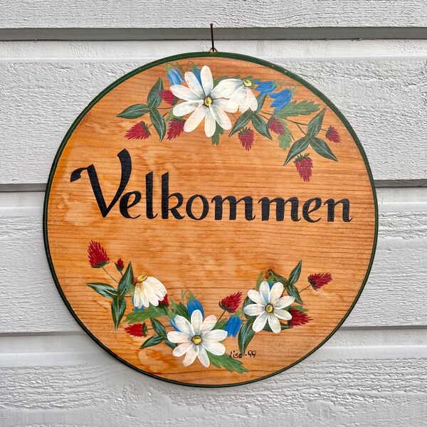 Velkommen Sign - Etsy