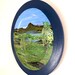 Large Hand Painted Norwegian Wooden Wall Plate, Nature Landscape Decor ...