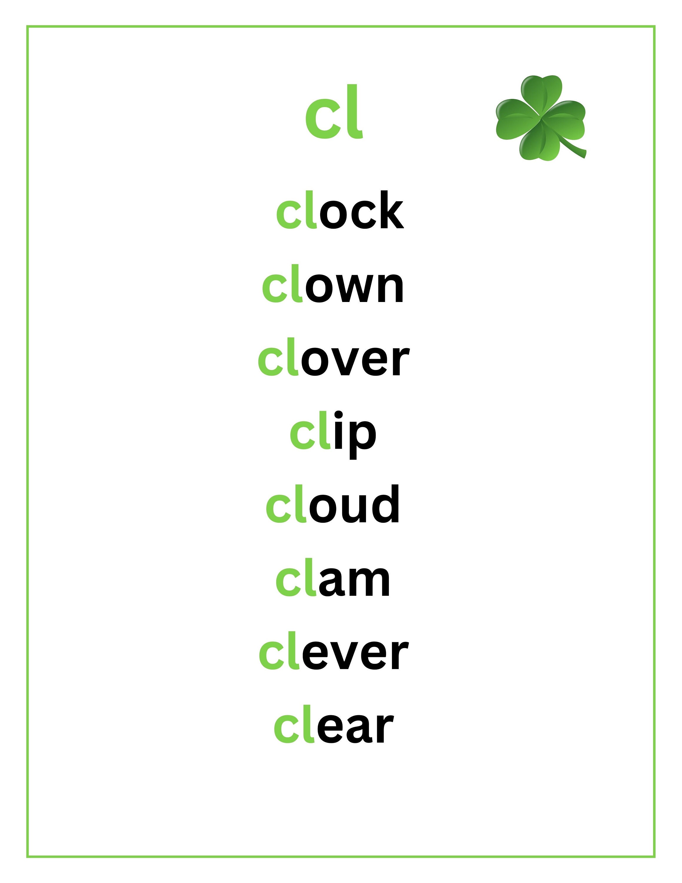 27 Consonant Digraph Poster - Etsy
