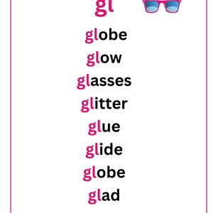 27 Consonant Digraph Poster - Etsy