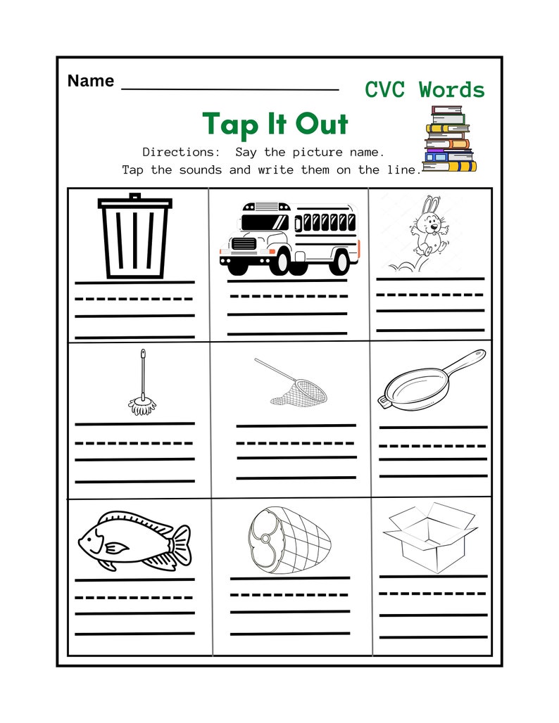 Tap It Out CVC Words - Etsy