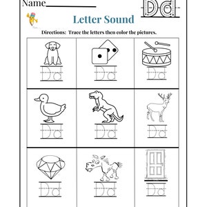 26 Printable Alphabet Letter Sounds Worksheet. Preschool Phonics. - Etsy