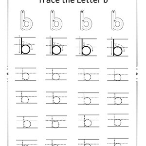 Letter Bd Reversal Worksheet - Etsy