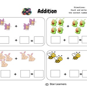 My First Math Book - Etsy