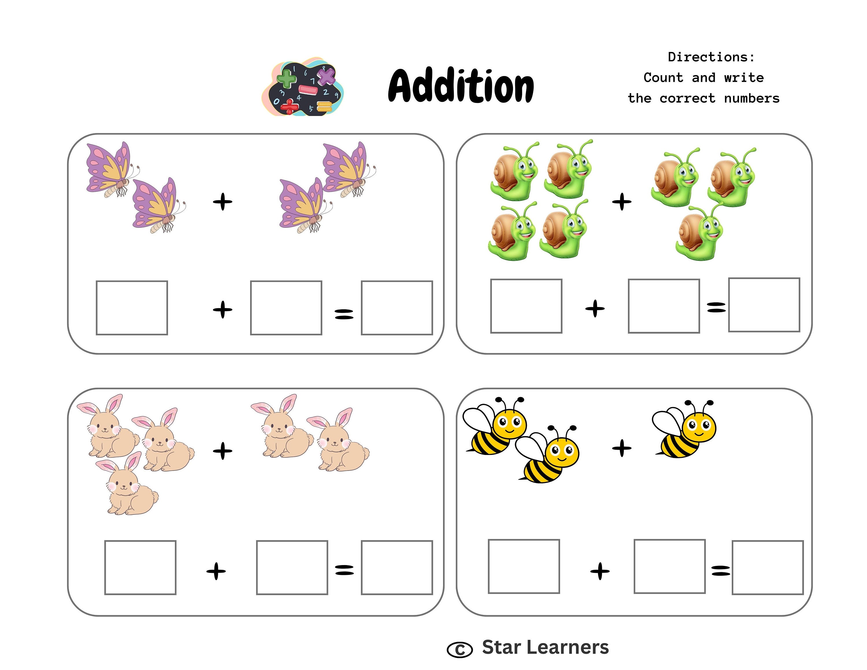 My First Math Book - Etsy