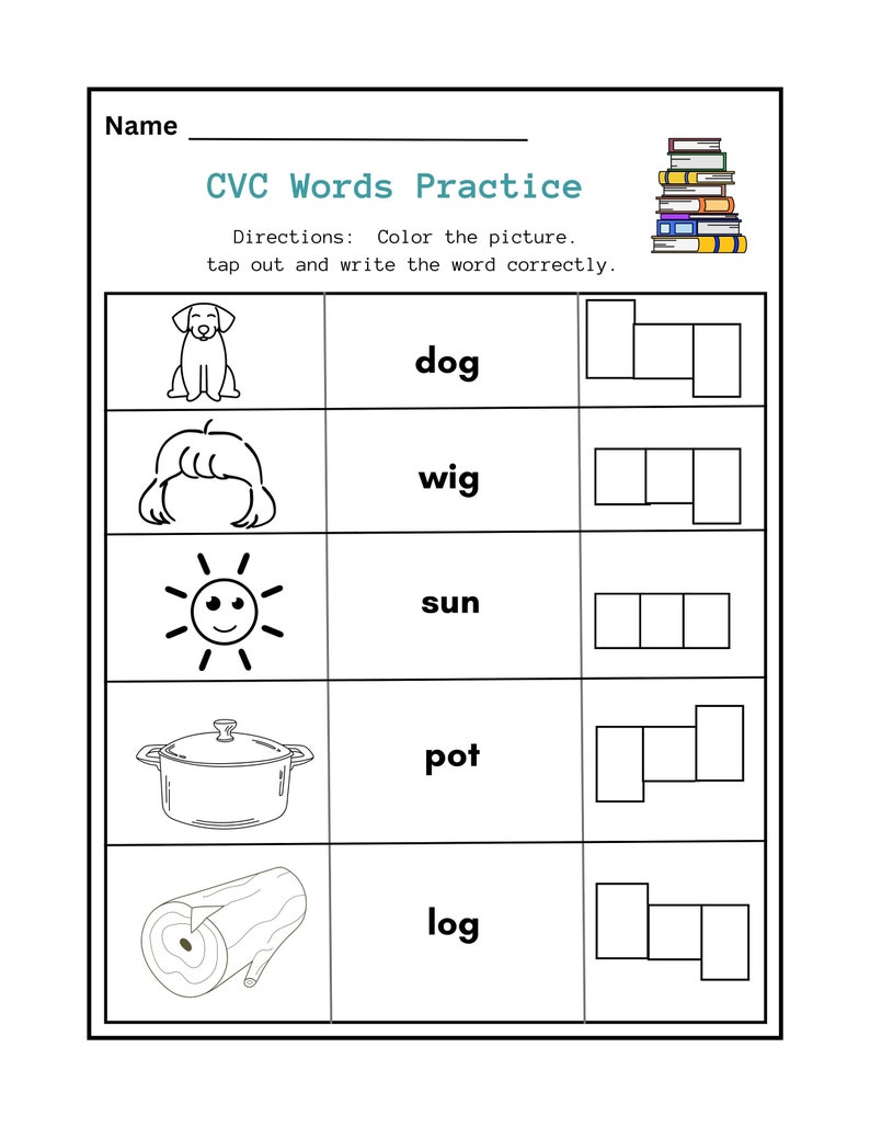 Tap It Out CVC Words - Etsy