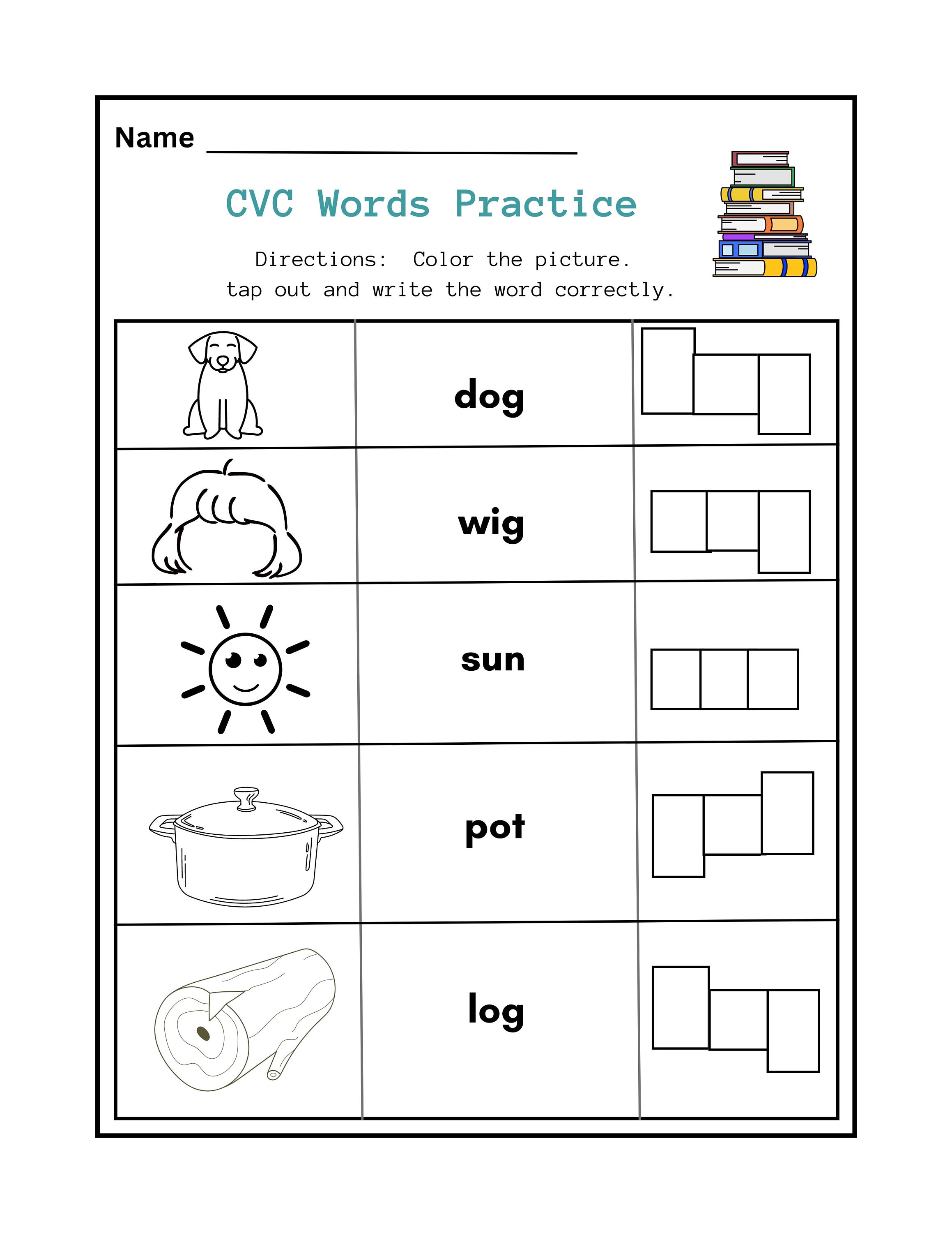 Tap It Out CVC Words - Etsy