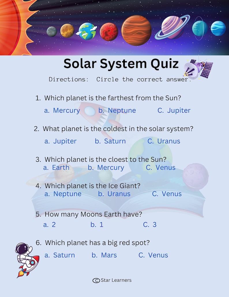 My Book of Planets - Etsy