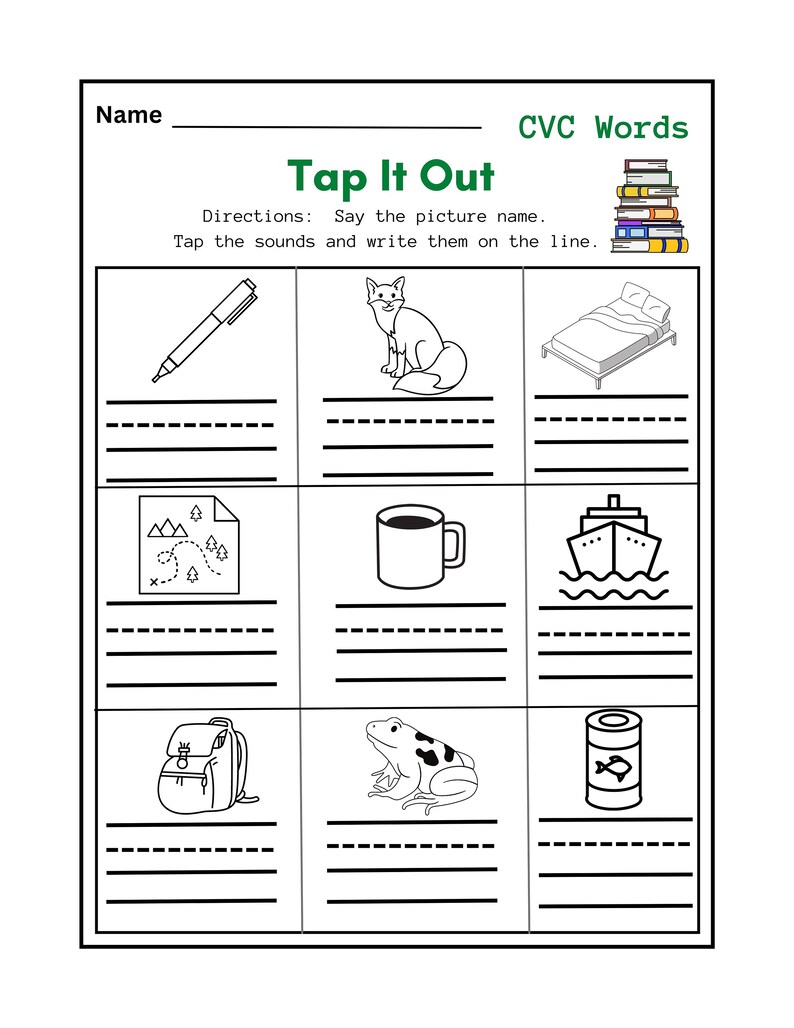Tap It Out CVC Words - Etsy