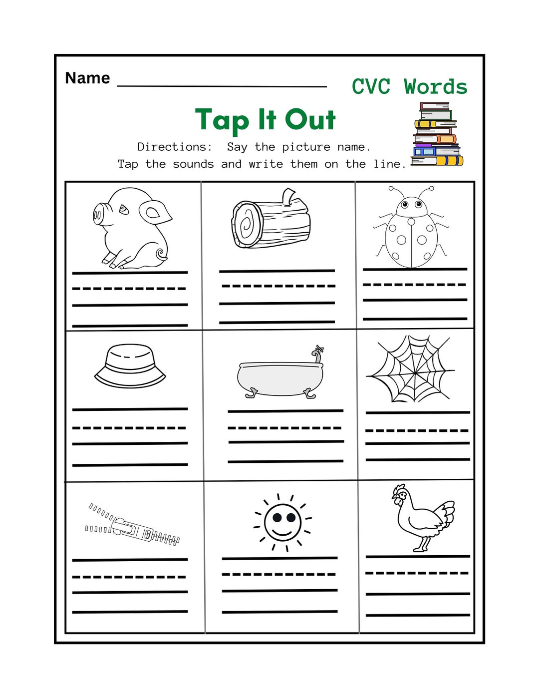 Tap It Out CVC Words - Etsy