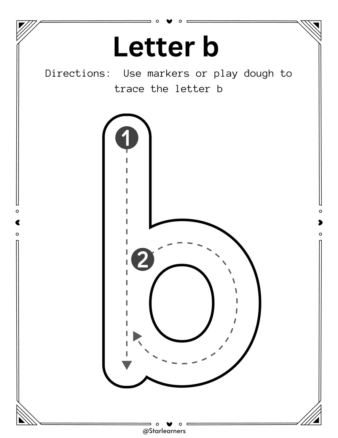 Letter Bd Reversal Worksheet - Etsy