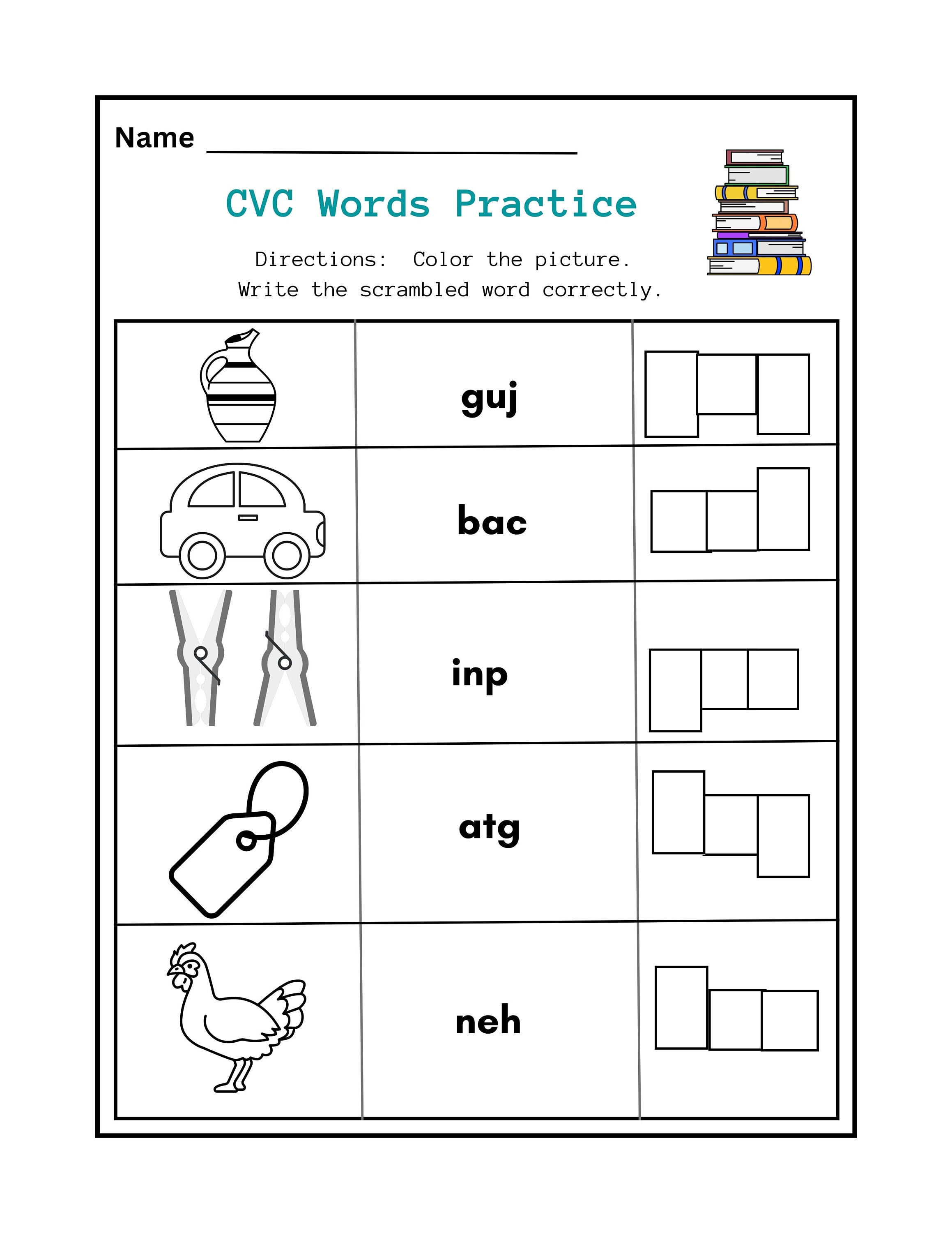 Tap It Out CVC Words - Etsy