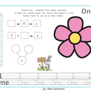 My First Math Book - Etsy