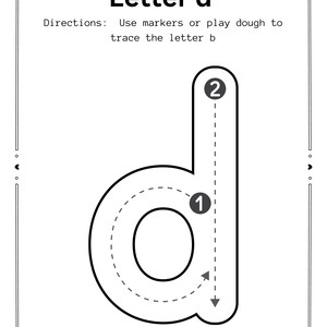 Letter Bd Reversal Worksheet - Etsy
