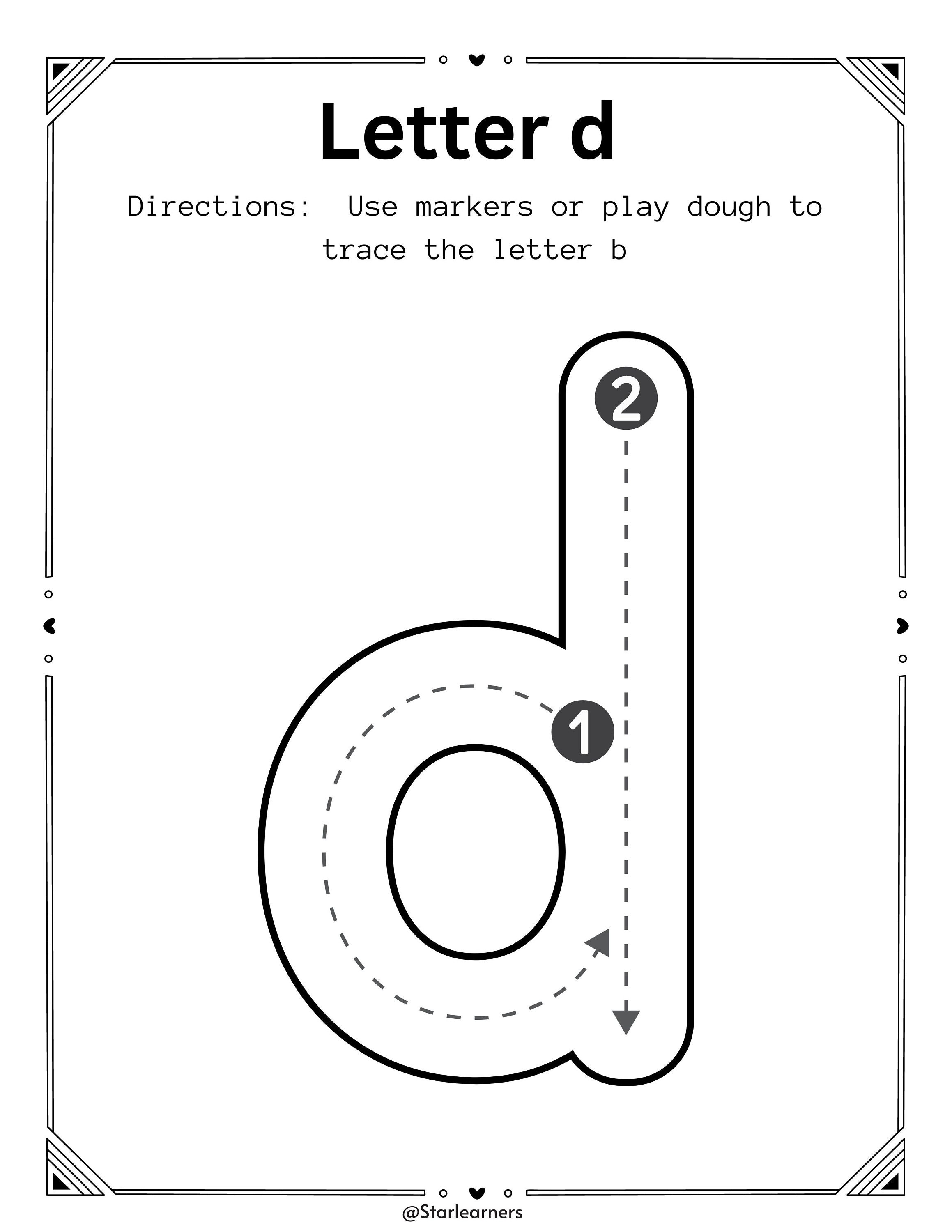 Letter Bd Reversal Worksheet - Etsy