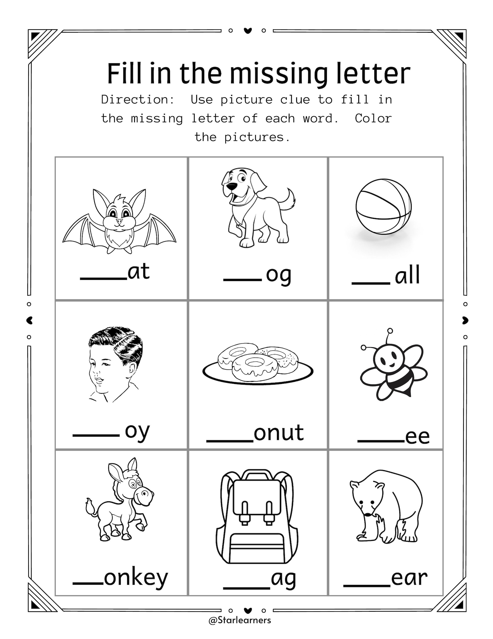 Letter Bd Reversal Worksheet - Etsy