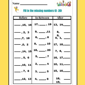 Printable Number Charts, Wall Charts, Work Mats and Worksheet ...
