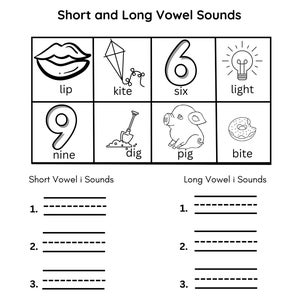 Short and Long Vowel - Etsy