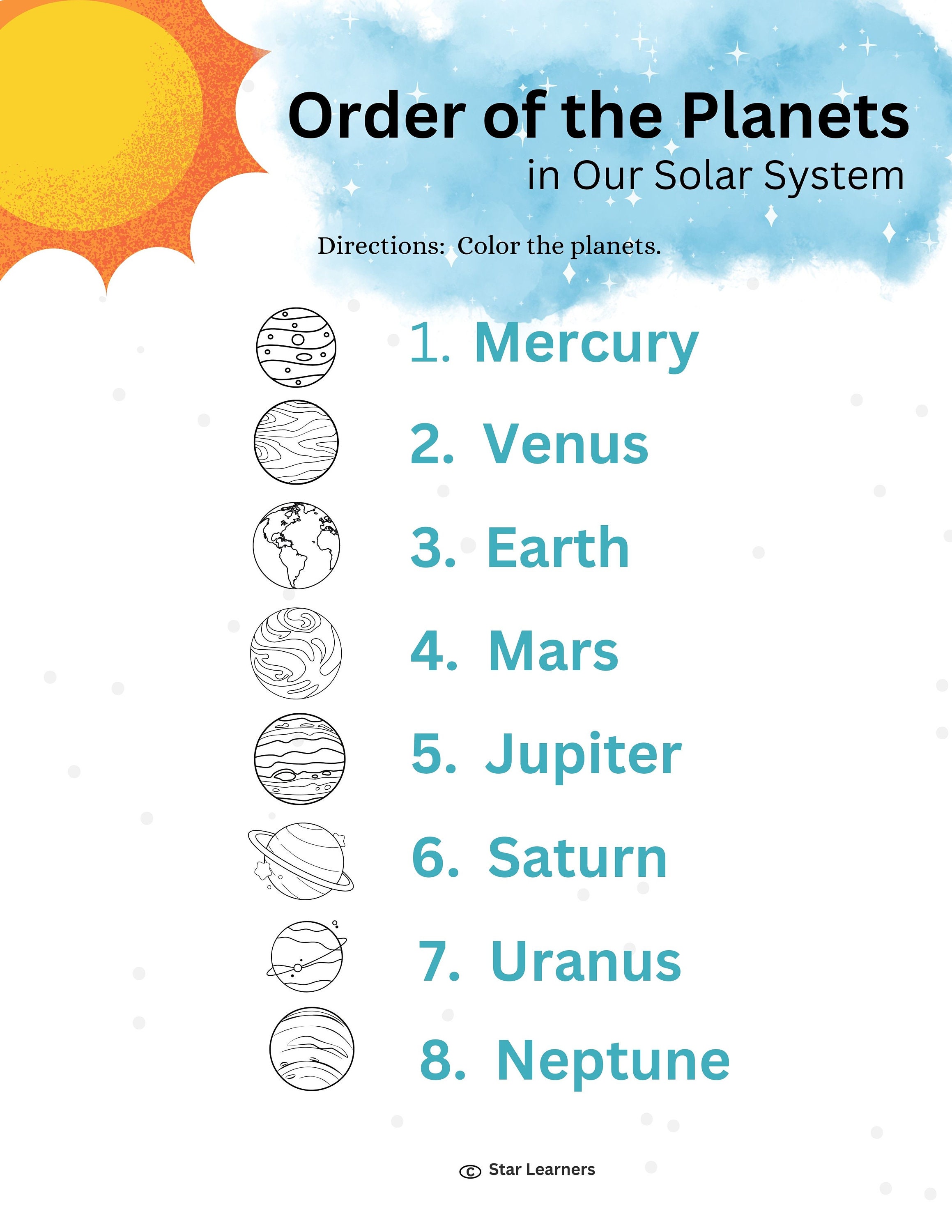 My Book of Planets - Etsy