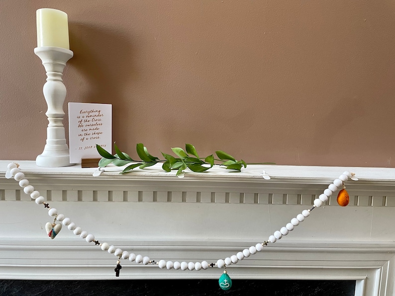 Easter Garland With Holy Day Markers for Divine Mercy Sunday | Etsy