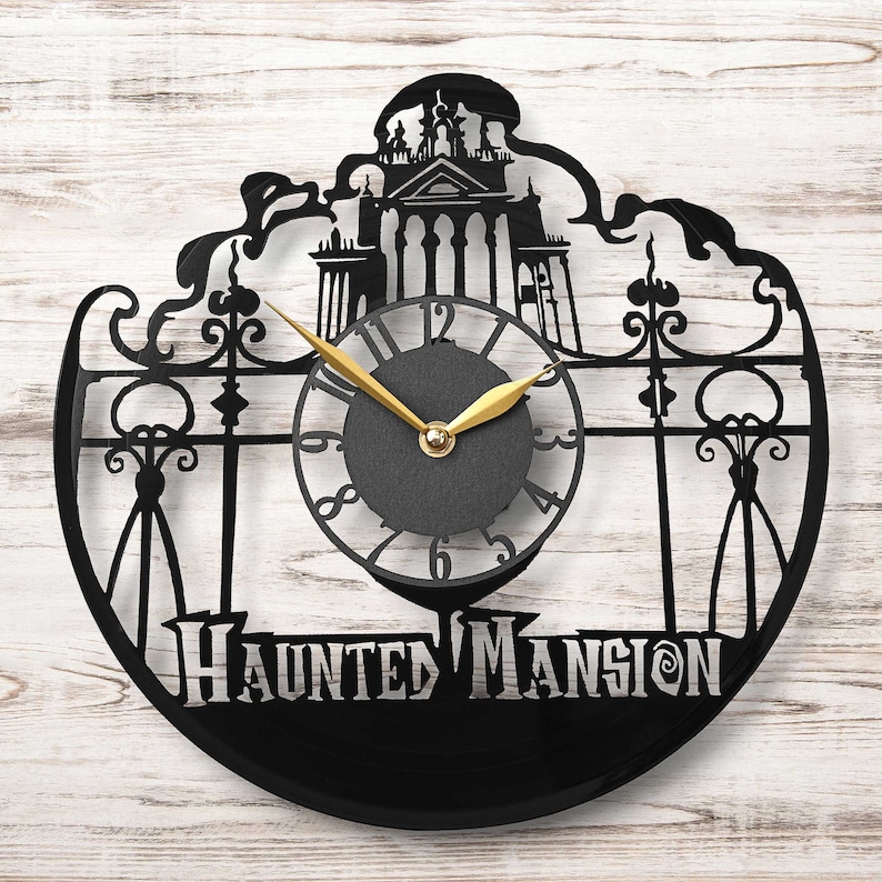 Haunted Mansion Clock Haunted Mansion Decor - Etsy