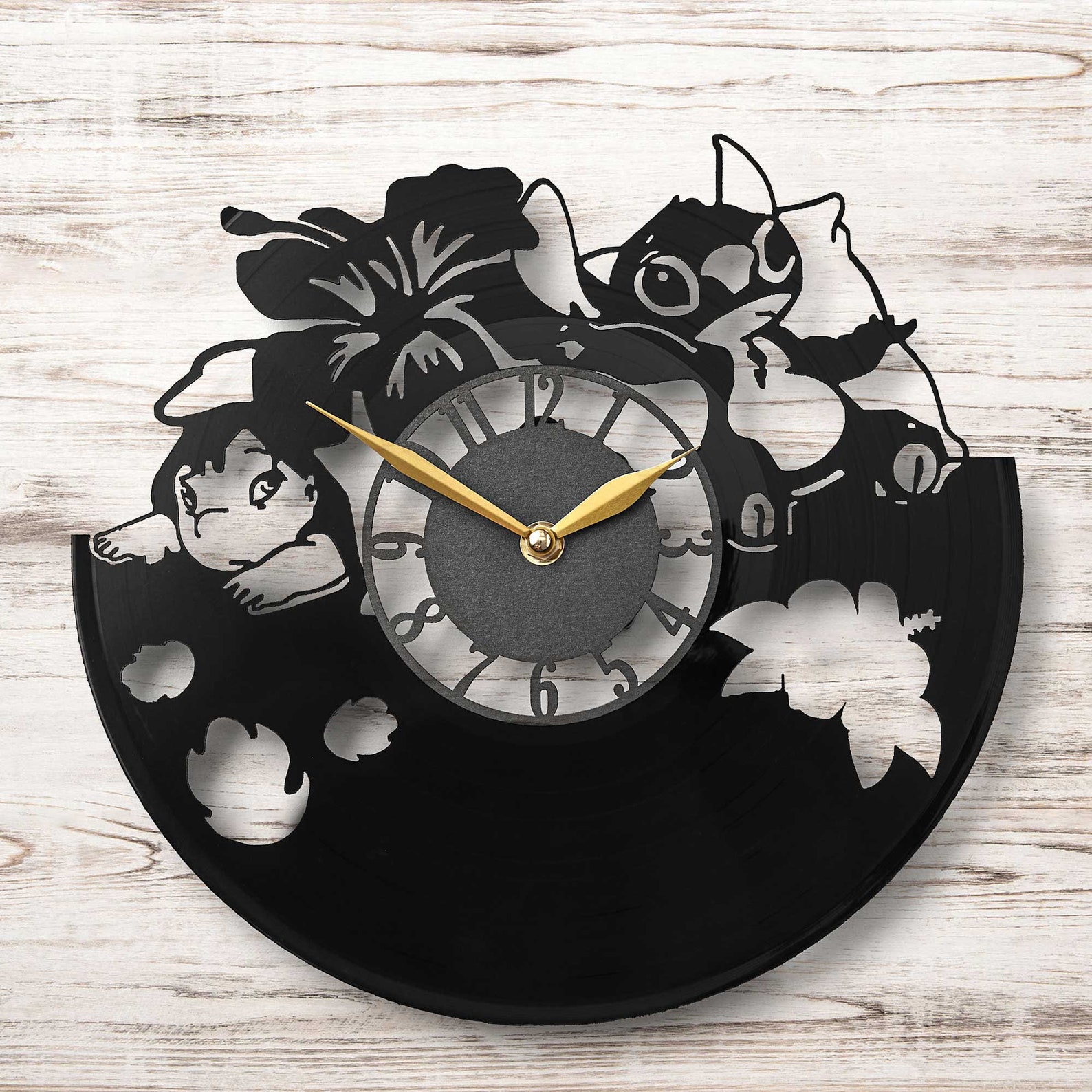 Lilo Stitch Clock Lilo Stitch Gift - Etsy