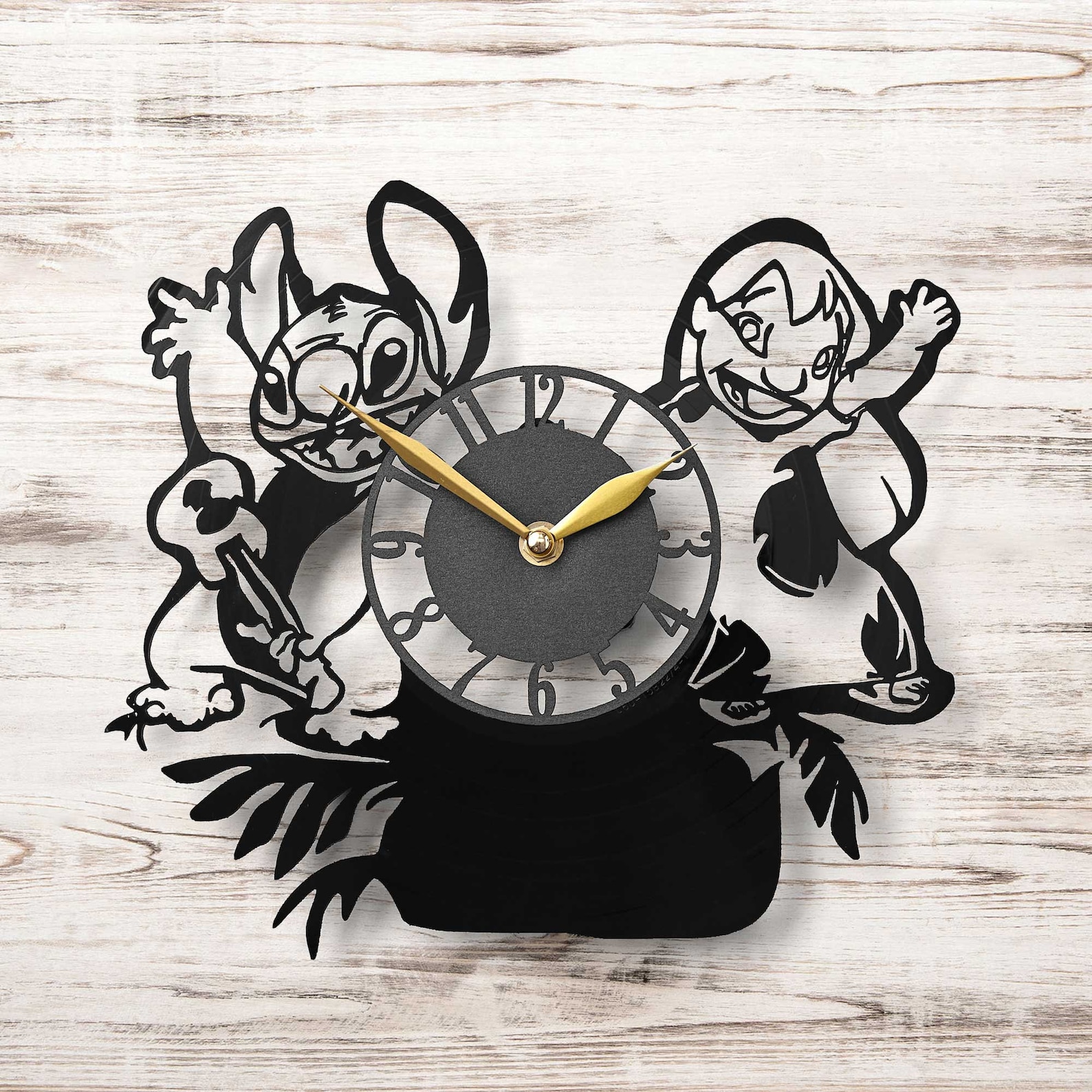 Lilo Stitch Clock Lilo Stitch Decor - Etsy