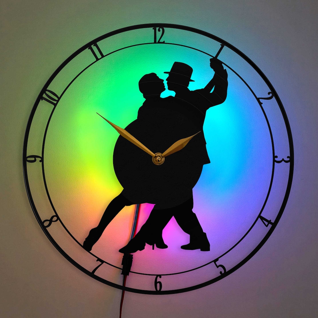 Dancing Wall Clock Dance Clock Dance Decor - Etsy