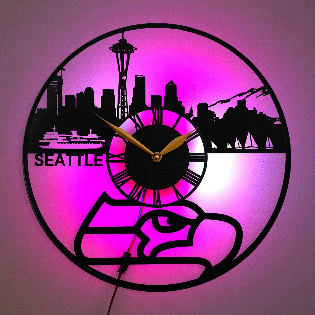 Seattle Clock, Seattle Gift - Etsy