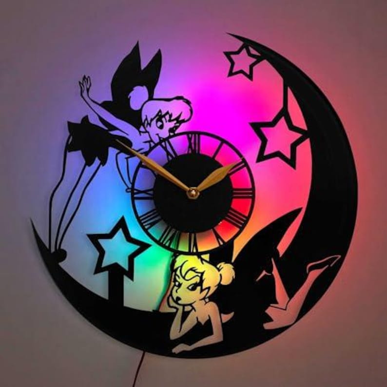 Peter Pan Clock, Peter Pan Decor, Peter Pan Gifts, Peter Pan Wall Clock ...