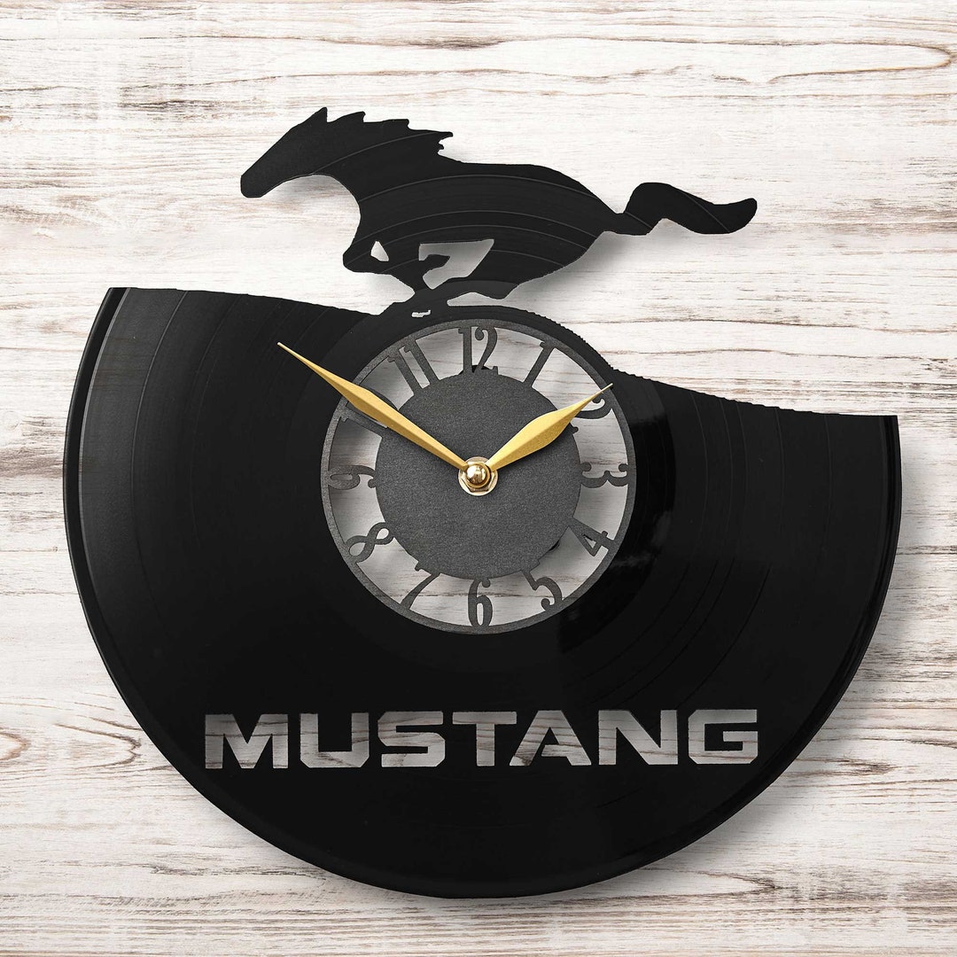 Mustang Clock - Etsy