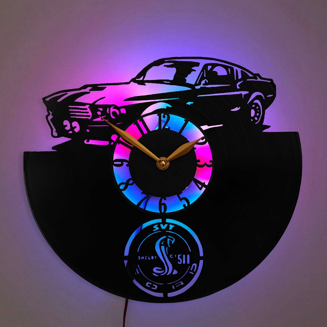 Mustang Clock, Mustang Gift - Etsy