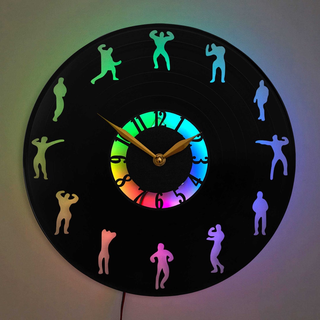 Gym Clock Fitness Decor Gym Wall Clock - Etsy