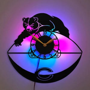 Chicago Football Team Clock Chicago Football Team Gift - Etsy