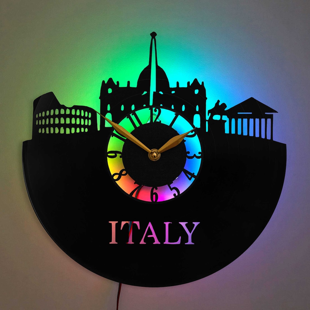 Italy Wall Clock Italy Decor - Etsy