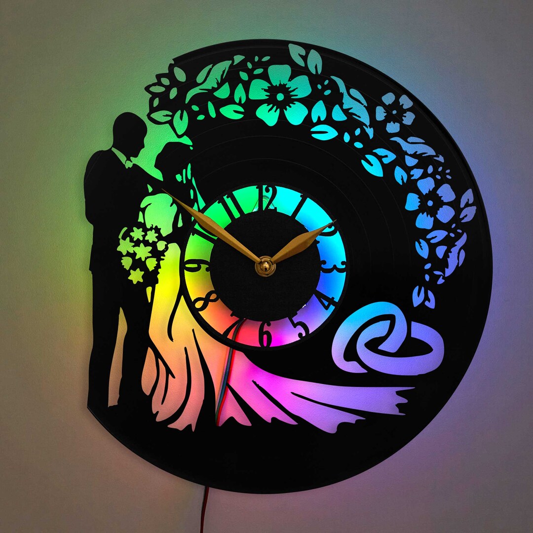 Wedding Clock Anniversary Clock Anniversary Gift - Etsy